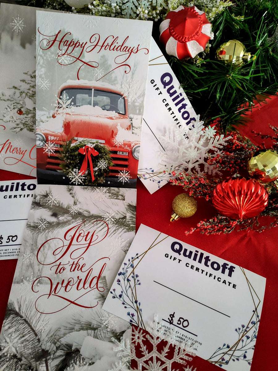 Gift Certificates – QUILTOFF